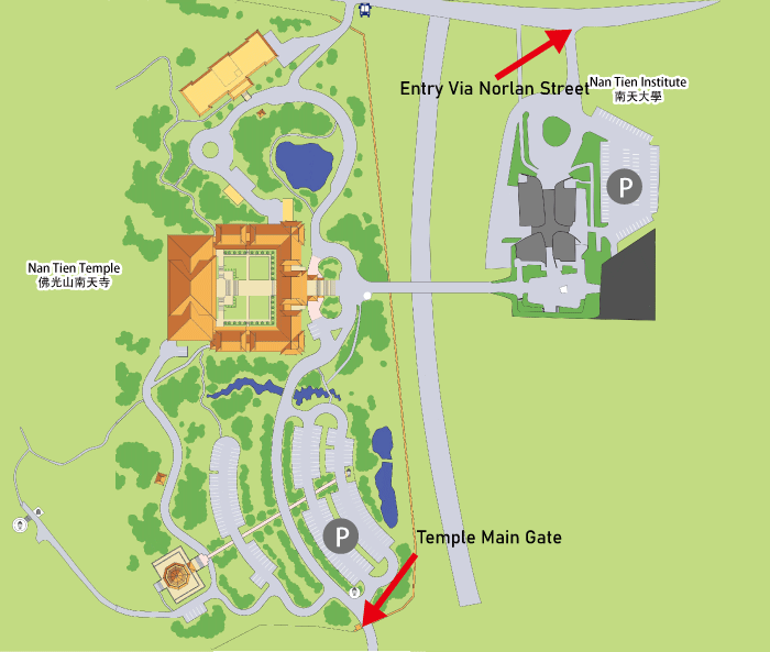 Traffic Condition Changes | Nan Tien Temple